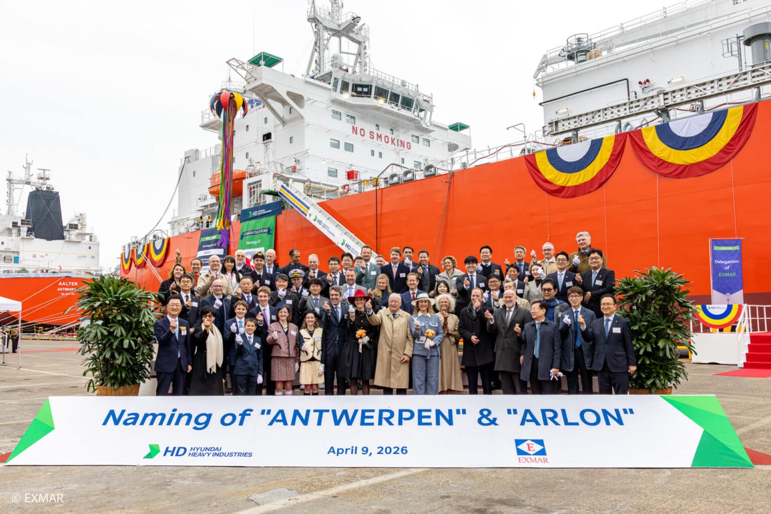 World's first ocean-going ammonia dual-fuel vessels named in South ...